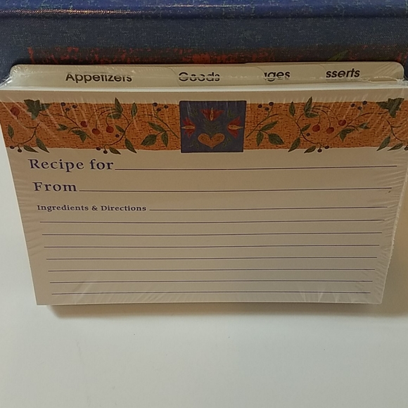 Hallmark | Kitchen | Hallmark Recipe Card And Box Set | Poshmark